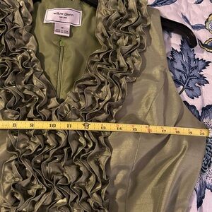 Willow Glenn | Dresses | Nwot Willow Glen Cocktail Dress With Ruffle Neck And Belt 24 Skirt ...